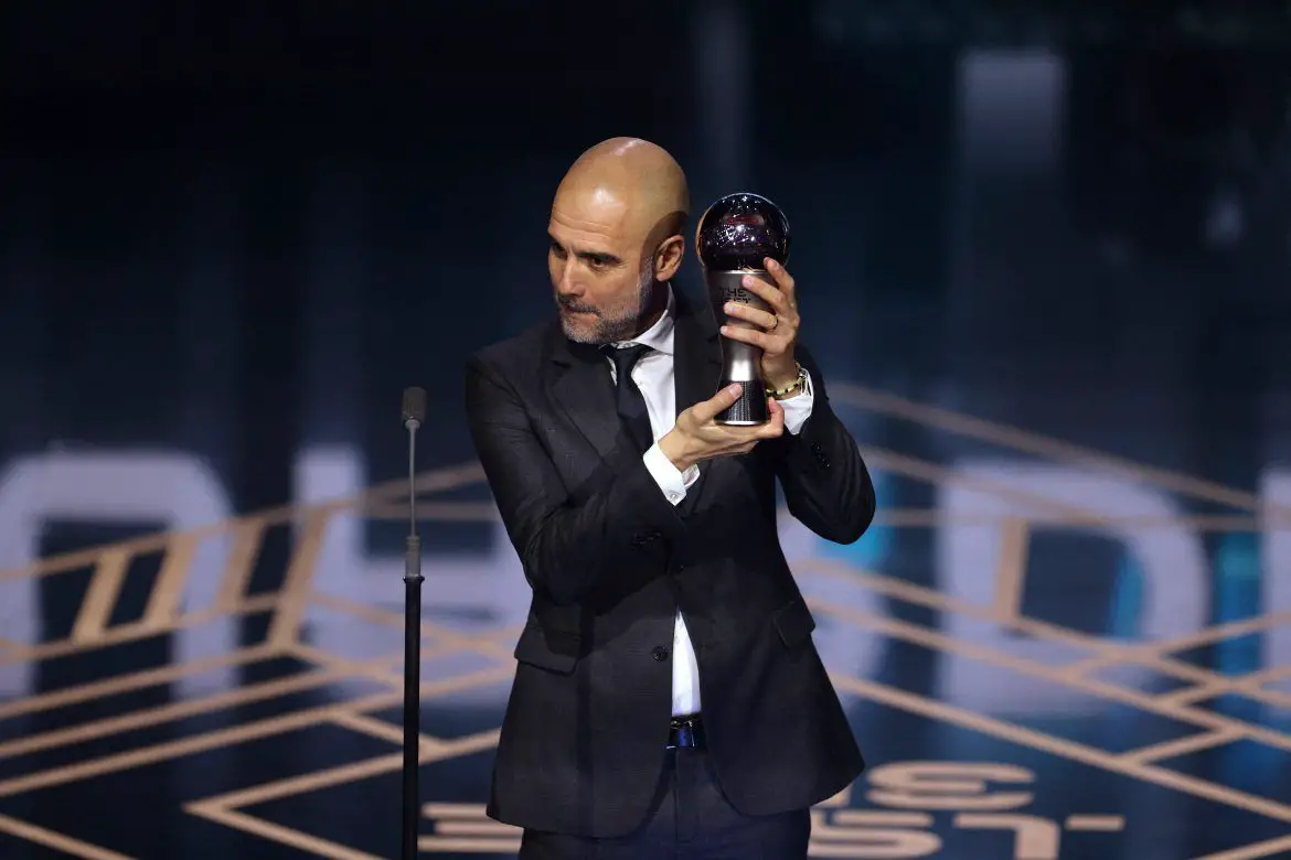 Pep Guardiola pays tribute to Barcelona after bagging 'The Best' coach ...