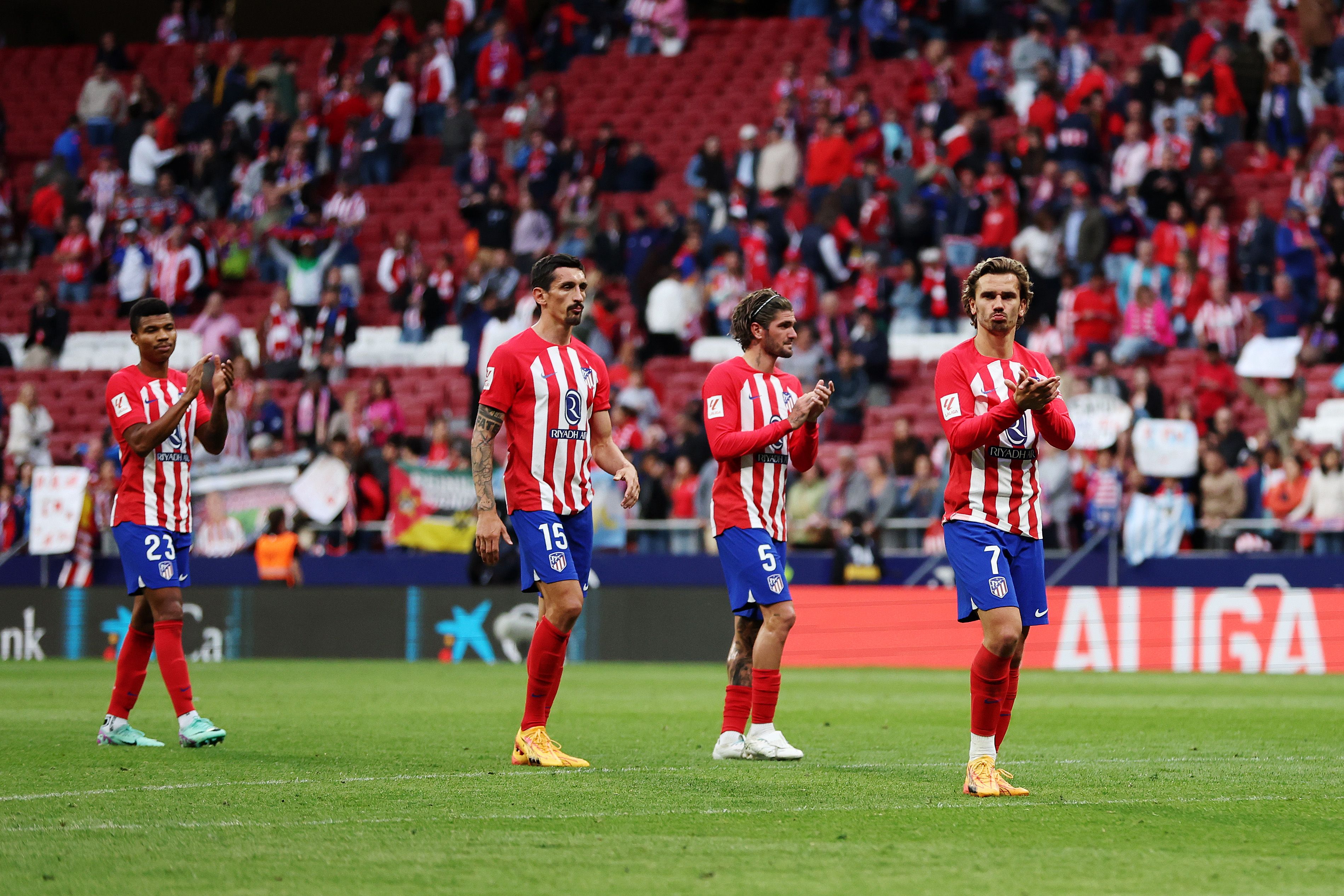 Two Atlético Madrid stars appeared to say goodbye to the club's fans ...