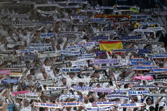 Photo: Real Madrid fans poke fun at Barcelona over Champions League ...